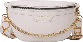 Generic Grand sac à bandoulière en cuir pour adolescentes, filles, femmes, ordinateur portable et sacs à bandoulière, blanc, Taille unique