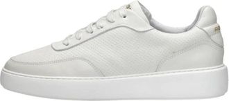 Rehab Homme, Chaussures, Blanc, Taille: 45 EU Taylor Leather Perforated Lace-up Shoe