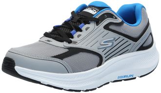 Skechers Herren Go Run Consistent 2.0 Sneaker, Grau/Schwarz, 45 EU