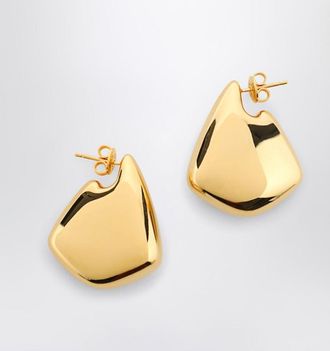 Bottega Veneta Small Fin earrings with gold-tone finish
