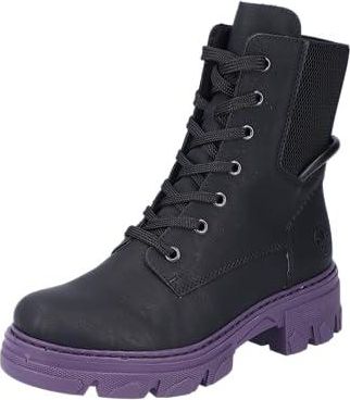 Rieker Femme 74631 Bottes à Lacets, Noir, 40 EU