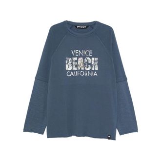 Palm Angels Herren, Sweatshirts & Hoodies, Blau, XLGr&ouml;&szlig;e