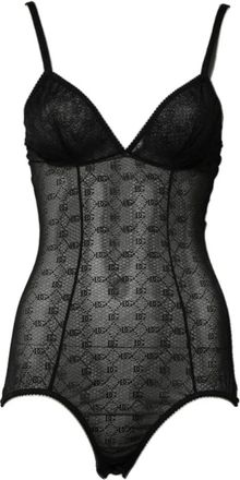 Dolce & Gabbana Femme, Tops, Noir, Taille: 38 FR Bodysuit