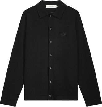 Filling Pieces Homme, Pulls, Noir, Taille: 2XL Robe Chemise en Tricot