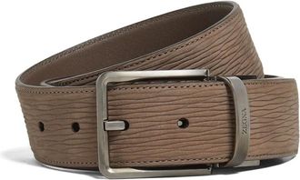 Ermenegildo Zegna ceinture en cuir à boucle texturée - SRA