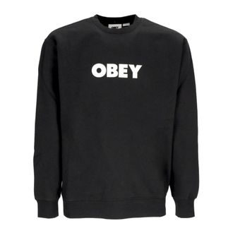Obey Premium Fleece Crewneck Sweatshirt Schwarz - - Sweatshirts & Hoodies - Herren - Schwarzk - XL