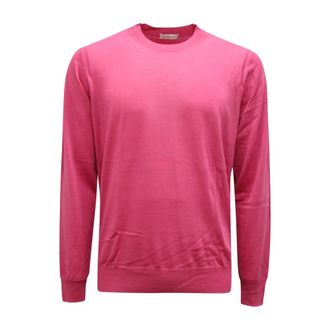 Paolo Pecora Rundhals-Wollpullover - - Knitwear - Herren - Rosa - L