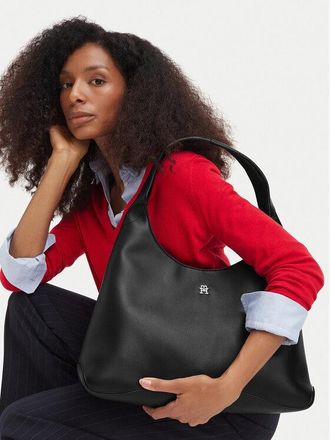 Tommy Hilfiger Handtasche Th Everyday AW0AW19187 Schwarz