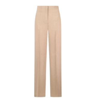 Alberta Ferretti High-Waist Straight Hosen - - Trousers - Damen - Beige - S