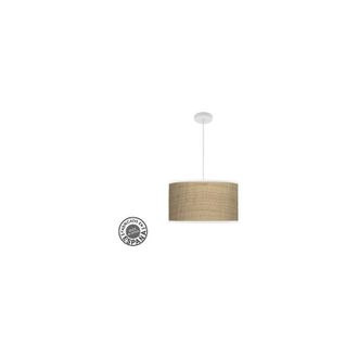 Fabrilamp Fashion Pendelleuchte 2xe27 wei&szlig;/hellbraun regx40x40 mit Diffusor