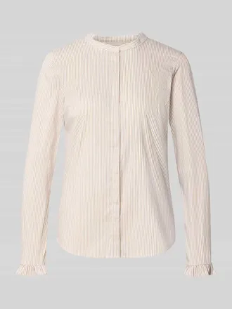 Mos Mosh Bluse mit Mao-Kragen und R&uuml;schen&auml;rmeln Modell Mattie