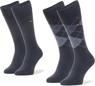 Tommy Hilfiger Lange Socken 100001495 Dunkelblau