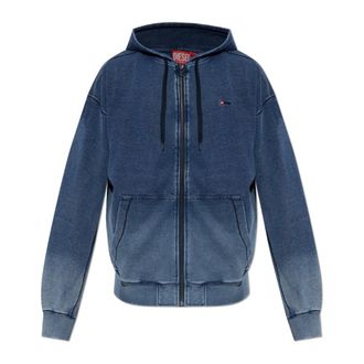 Diesel Herren, Sweatshirts & Hoodies, Blau, SGr&ouml;&szlig;e