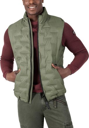 Timezone Herren Bonded Vest 3, Grey Olive, L