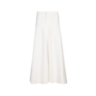 Topshop Jupe &eacute;vas&eacute;e en denim de coton m&eacute;lang&eacute;