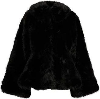 Rotate Manteau en fausse fourrure &agrave; col classique