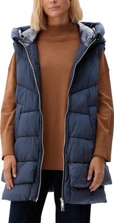 s.Oliver Damen 2119376 Weste &auml;rmellos, BLUE, XL