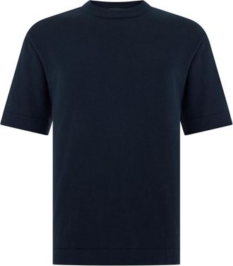 Boggi Milano Homme, Pulls, Bleu, Taille: XL T-shirt Tricot en Coton Pima