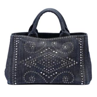 Prada Sac cabas Canapa Pre-owned - Femme - Pre-owned - Gris - Taille: ONE Size