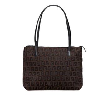Fendi Sac cabas Pre-owned en toile - Femme - Pre-owned - Brun - Taille: ONE Size