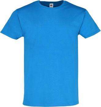 Fruit Of The Loom Iconic 195 Ringspun Premium T | T-Shirt Herren & Damen - 100% Baumwolle, hochwertig & weich, ideal f&uuml;r den Alltag, Farbe:azurblau, Gr&ouml;&szlig;e:3XL