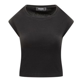 Dsquared2 Cropped Top - - Tops - Damen - Schwarzk - M