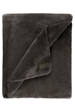 Joop Decke Sleek, Anthrazit, Grau, Dunkelgrau, Textil, Uni, 150x200 cm, pflegeleicht, Wohntextilien, Decken, Kuscheldecken