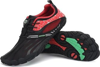 Saguaro Homme Femme Barefoot Shoes Chaussures Minimalistes Chaussures de Trail Pieds Nus pour Fitness Randonnée SC Rouge,GR.40