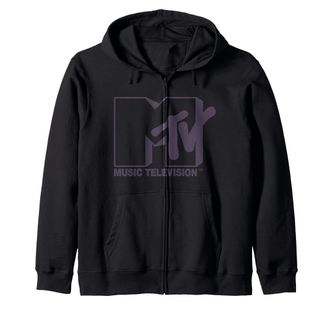 Giesswein Violettes Pastell-MTV-Logo Kapuzenjacke