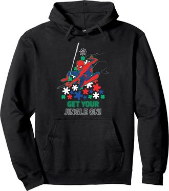 MARVEL Spider-Man Christmas Holiday Get Your Jingle On Pullover Hoodie