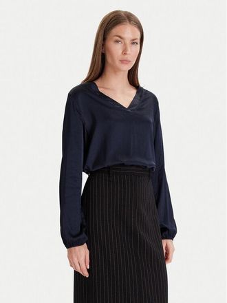 Maryley Bluse 25IB824/18BL Dunkelblau Regular Fit