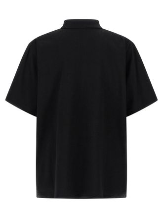 Balenciaga Mens Black Cotton Polo Shirt