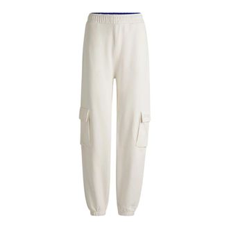 HUGO BOSS Cargo Stil Baumwolle Terry Sweatpants - - Trousers - Damen - Beige - XS
