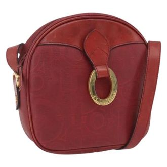 Dior Pre-owned Trotter Canvas Schultertasche - - Pre-owned - Damen - Rot - ONE SIZE