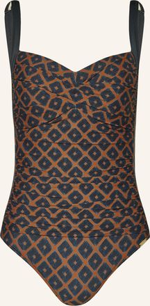 Charmline Charmline Shape-Badeanzug Tobacco Fields schwarz