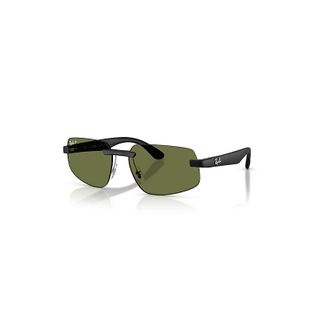 Ray-Ban Rb4475 Polarized Ultra Lenses Sonnenbrillen Sand Schwarz Fassung Gr&uuml;n Glas Polarisiert 60-16