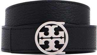 Tory Burch Femme, Accessoires, Noir, Taille: M Leather Belt