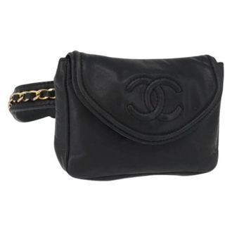 Chanel Sac banane vintage Pre-owned - Femme - Pre-owned - Noir - Taille: ONE Size