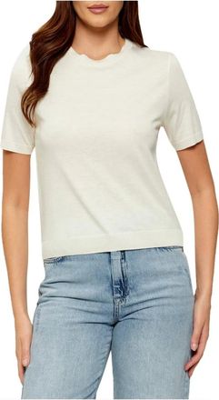 Patrizia Pepe Femme, Tops, Beige, Taille: 42 FR T-shirt &agrave; col rond