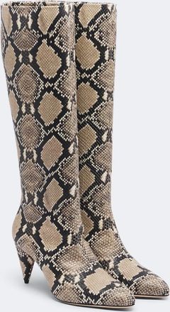 Victoria Beckham Bottes Maverick en cuir fa&ccedil;on serpent