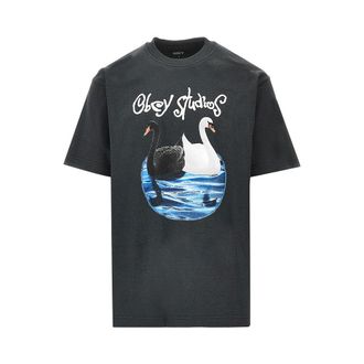 Obey Swan print T-shirt Man XL