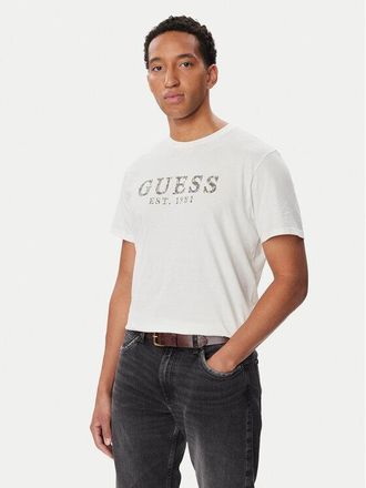 Guess T-Shirt M6BI73 K6674 Creme Regular Fit