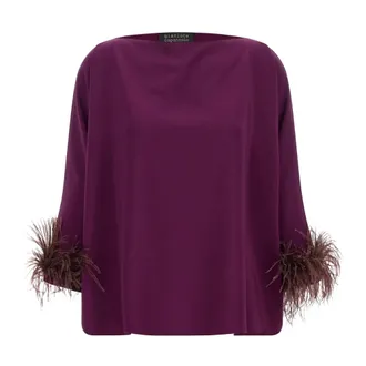 Gianluca Capannolo Femme, Blouses et Chemises, Violet, Taille: 40 FR Laura Blouse
