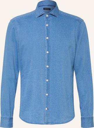 Strokesman's Strokesmans Jeanshemd Slim Fit blau