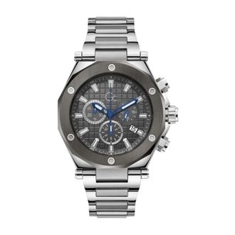 Guess Homme, Accessoires, Gris, Taille: ONE Size Legacy Chrono Metal