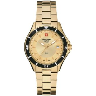 Swiss Alpine Military Montre de plong&eacute;e 7740.1111 - Femme - Accessoires - Jaune - Taille: ONE Size