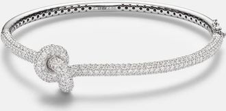 Engelbert Armreif Legacy Knot aus 18kt Weißgold mit Diamanten