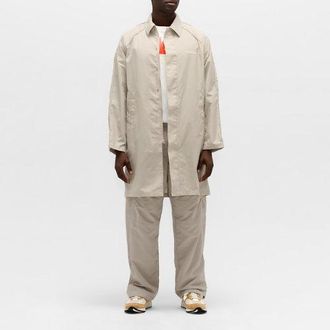 New Balance Homme Made in USA Trench Coat en Jaune, Polytissé, Taille XL