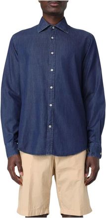 Paul & Shark Homme, Chemises, Bleu, Taille: M Chemise en denim de coton