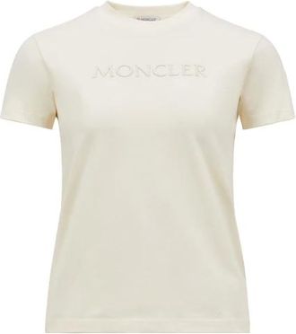 Moncler Femme, Tops, Beige, Taille: 36 FR T-shirt élégant pour hommes
